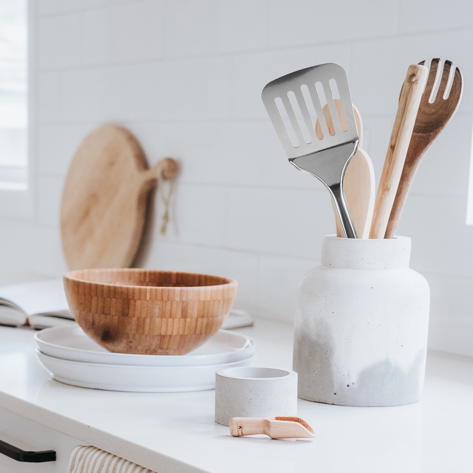 LEORX Steel Kitchen Utensils Set Kitchen Utensil Stainless 1Pack Non ...