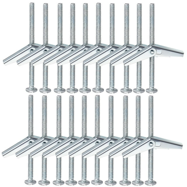 LEORX Metal Wing Nut And Bolt Kit 20 Sets Silver For Screw Fitting ...