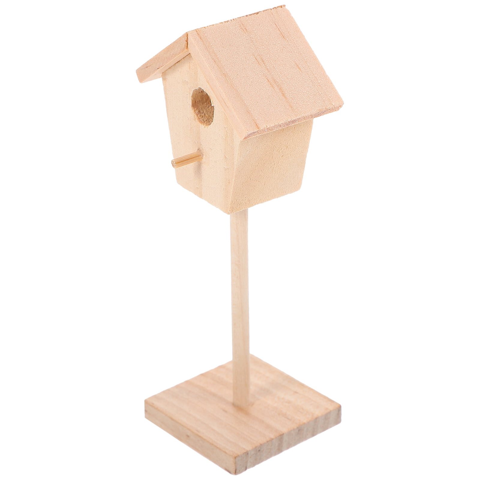 LEORX Miniature Cauldron Dollhouse Wood Unpainted for Model Display ...