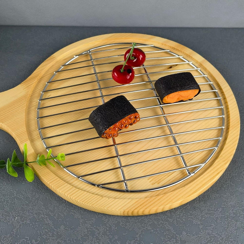 LEORX Multi Purpose Barbecue Plate Round Stainless Steel For Indoor ...