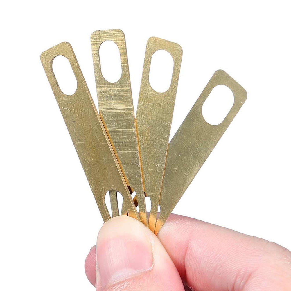 LEORX Neck Angle Adjustment 4Set Brass Guitar Neck Shim for Sound ...