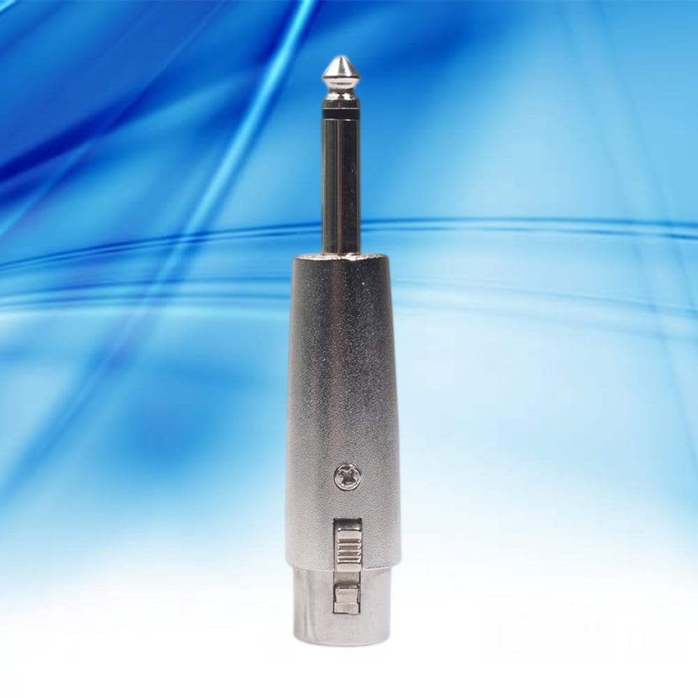 LEORX Nickle Plated 6.35mm Mono Male To Xlr Female Adapter 1Set Silver ...