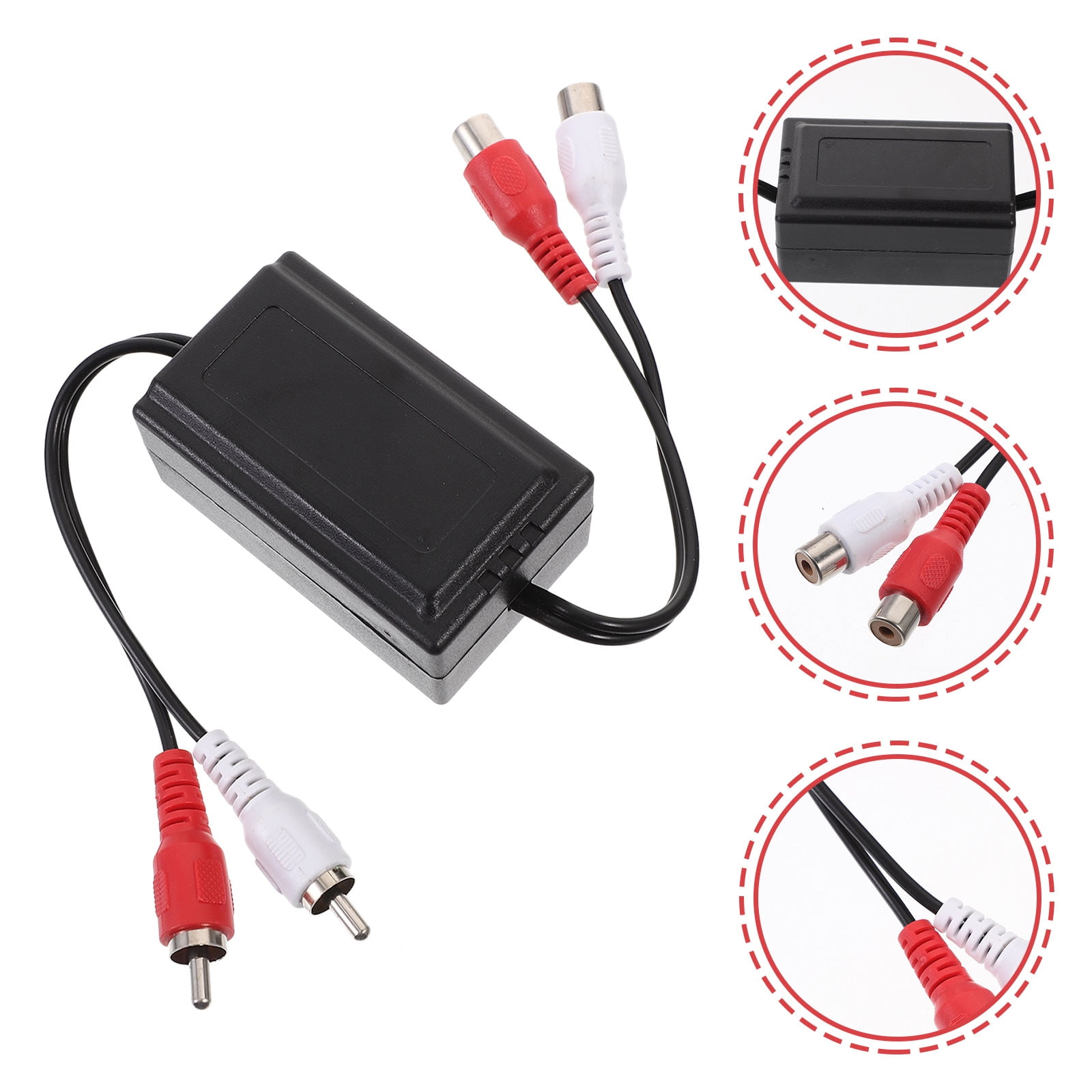 LEORX Noise Remover for Car Audio 1Pack Improves Sound Quality Black ...