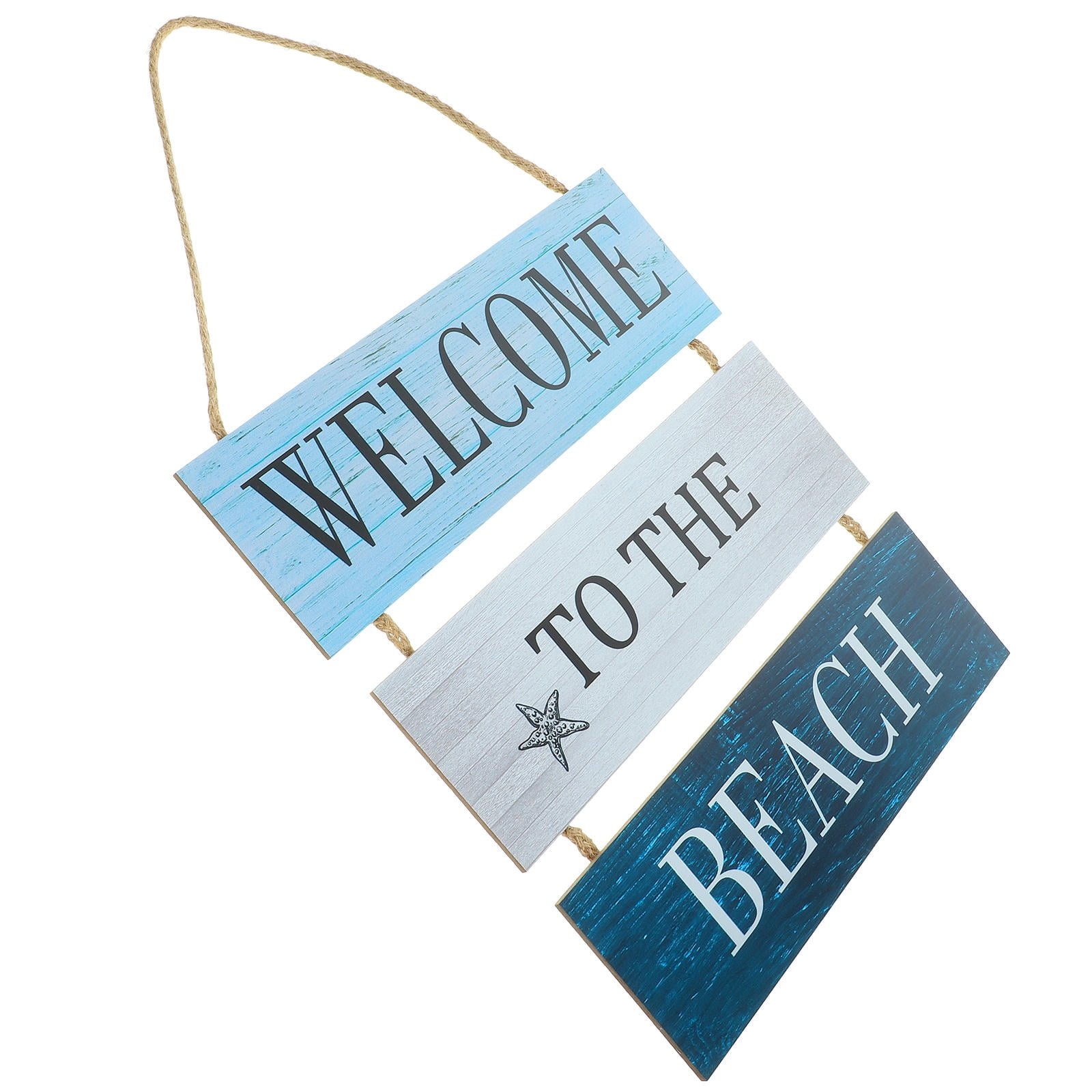 LEORX Ocean Themed Welcome Signs Beach Hanging Plaque Rope Decoration ...