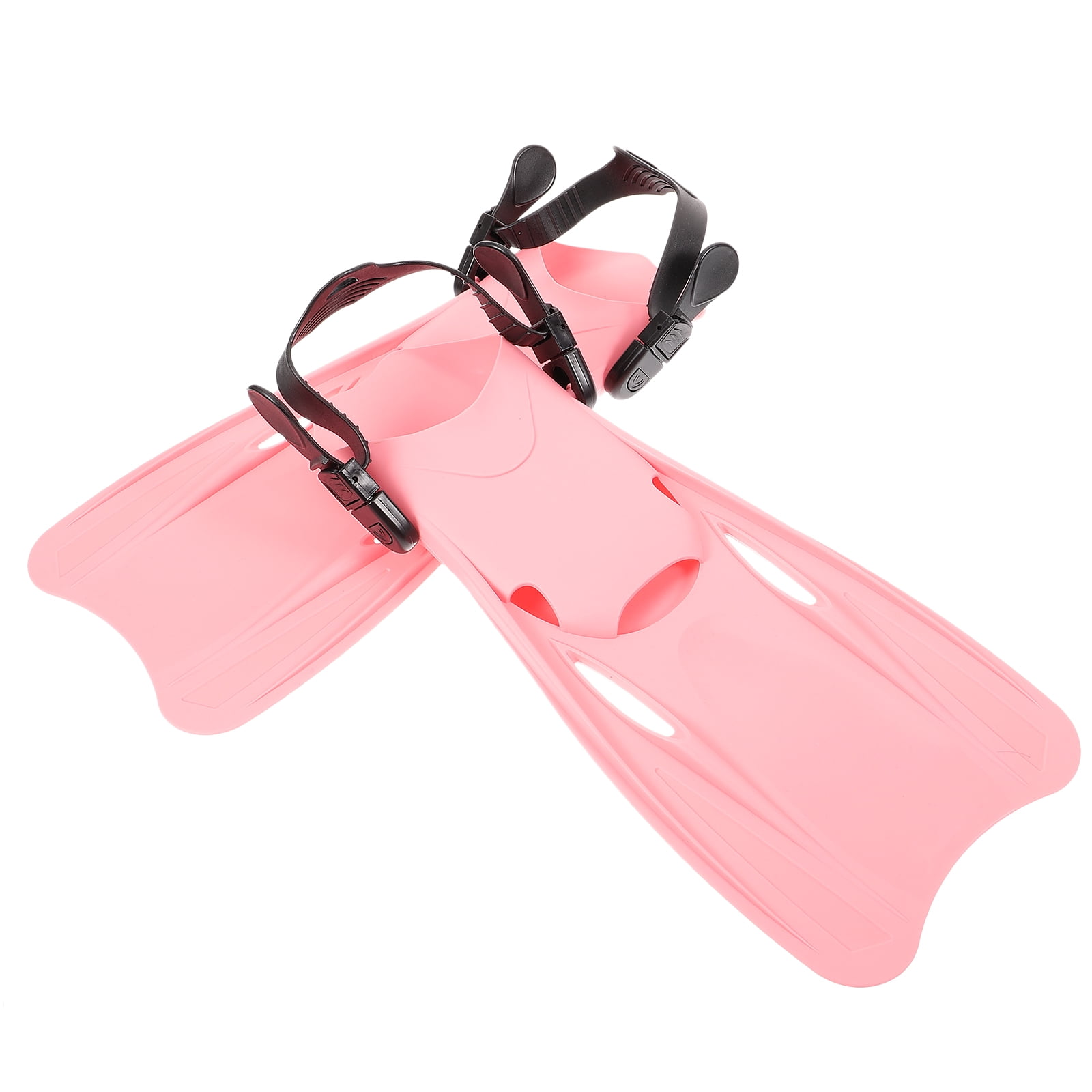 LEORX Pink Swimming Fins for Adults Lightweight Portable Plastic Swim ...