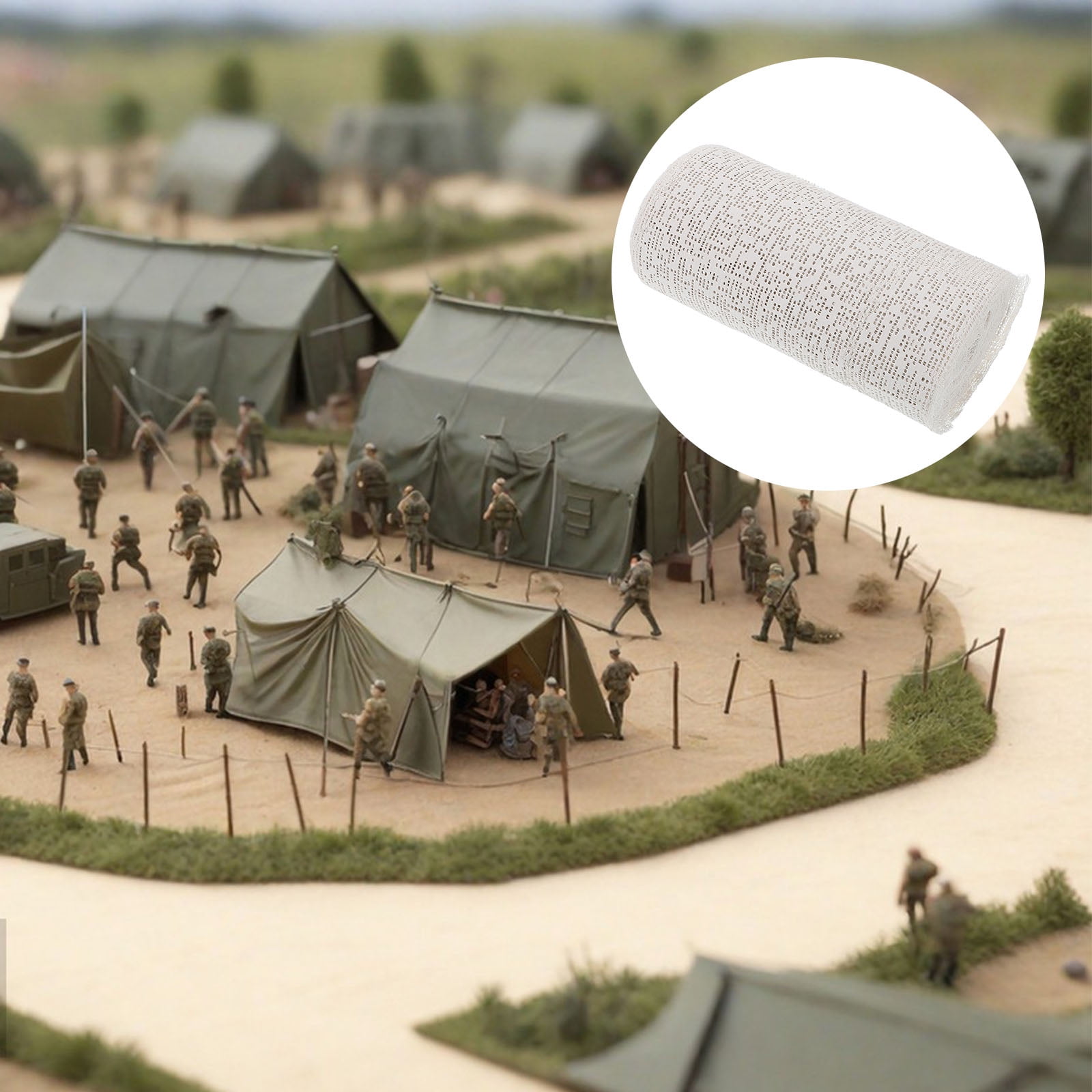 LEORX Plaster Craft Cloth Model 1Pack for War Simulations Enthusiasts ...