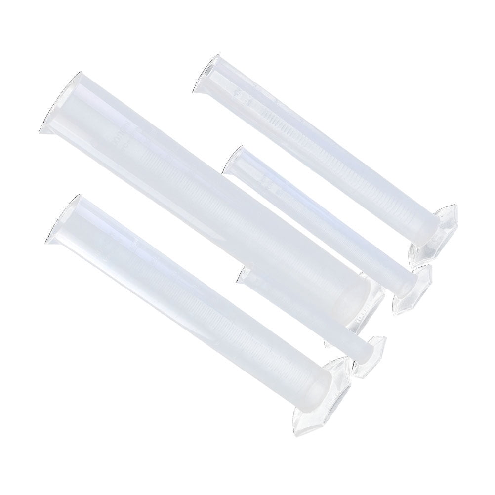 LEORX Plastic Measuring Cylinder with Base for Lab or Home Use Wide Rim ...