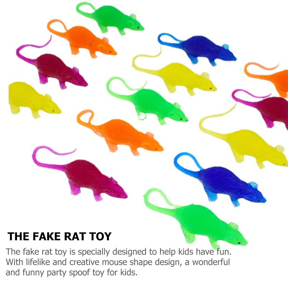 LEORX Plastic Rats 6Set Realistic Mouse Toy PVC Rat Figurines For Kids ...