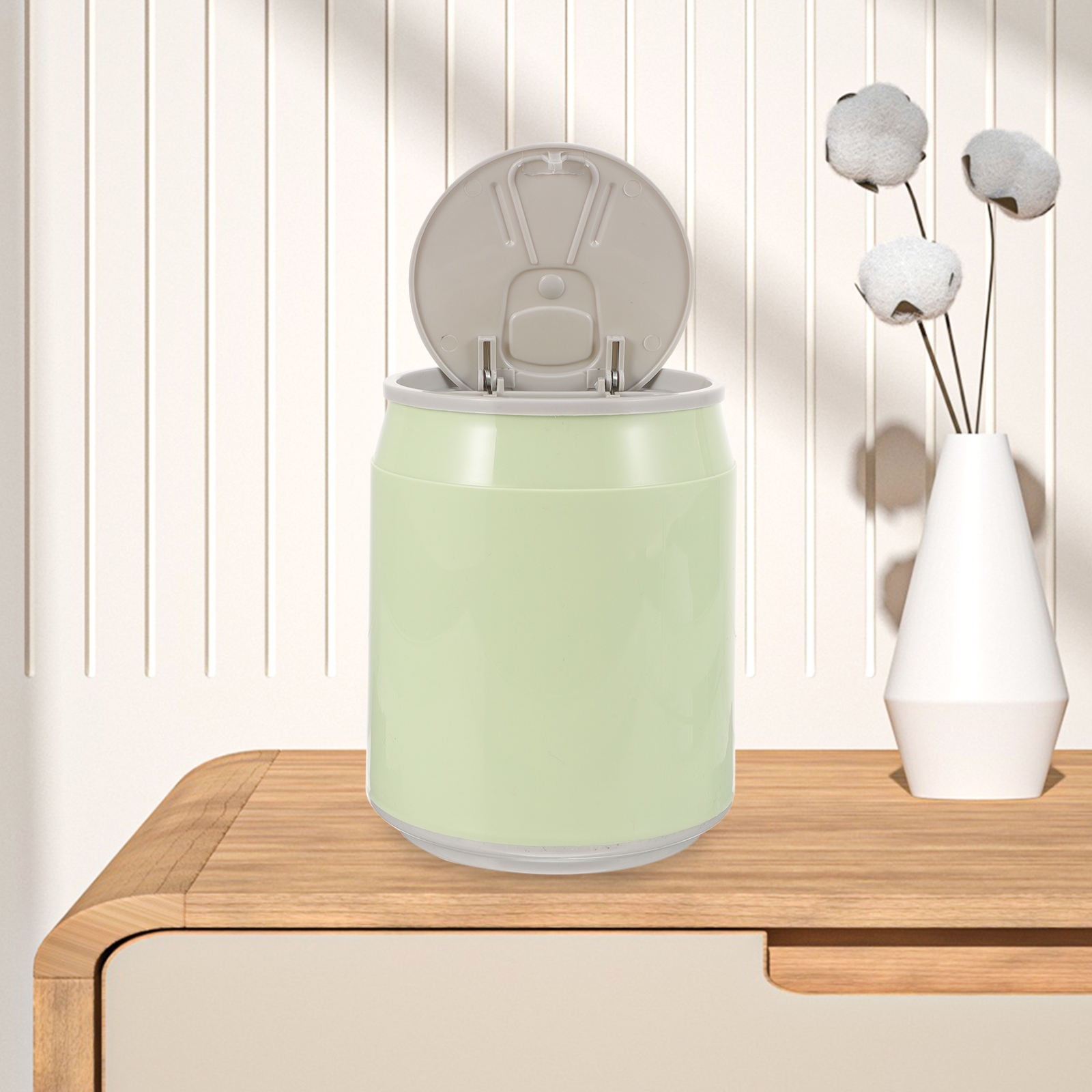 LEORX Plastic Wastebasket Mini Trash Bin Desktop Waste Garbage Bin ...