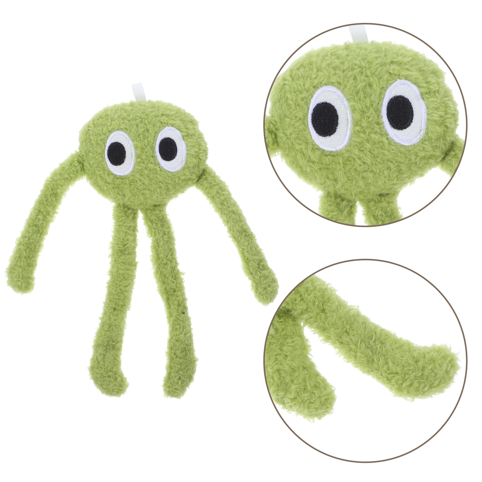 LEORX Plush Dog Toys Cat Plush Octopus Toy Green Teaser Wand ...