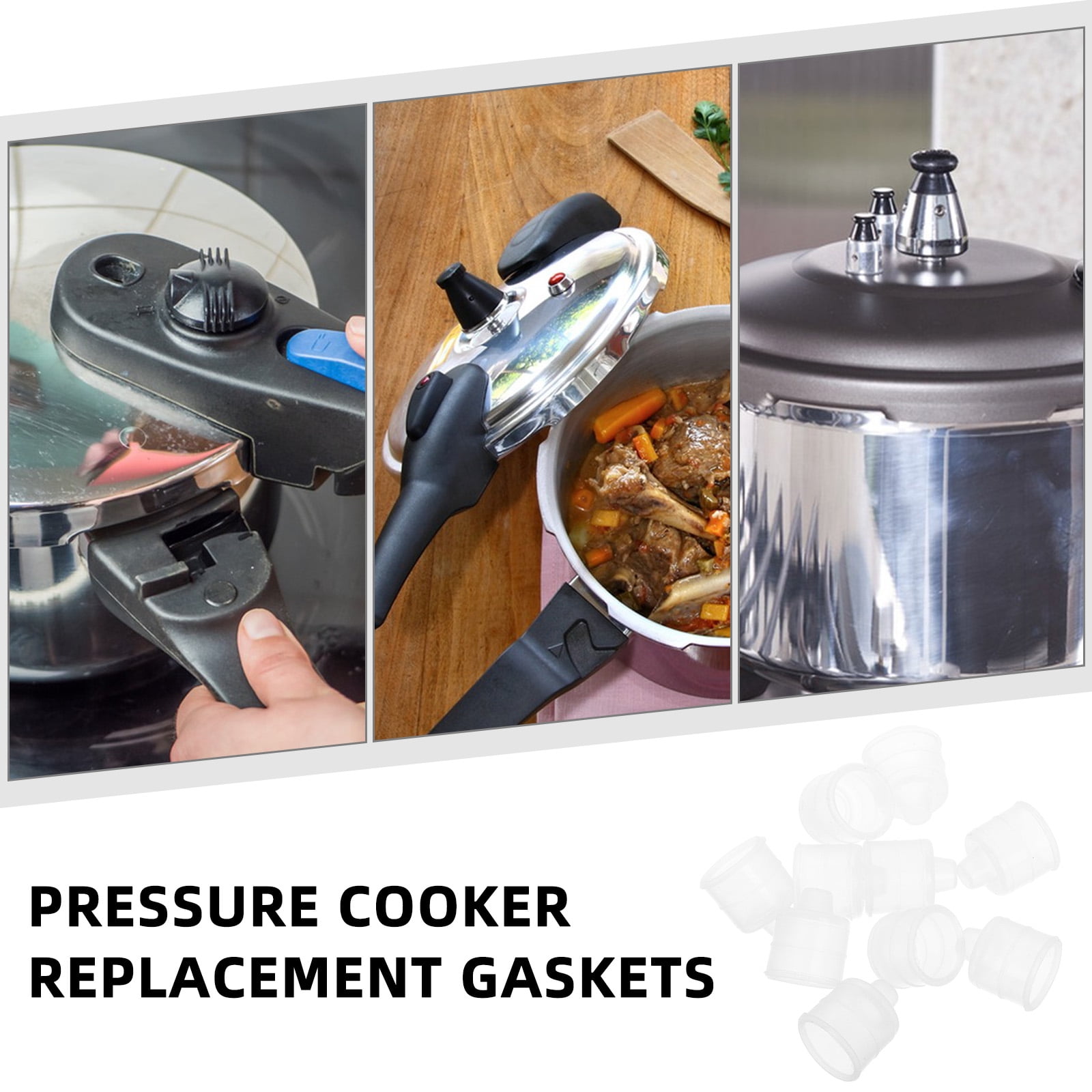 LEORX Pressure Cooker Steam Valve 10Pack Silicone Floater Gaskets for ...