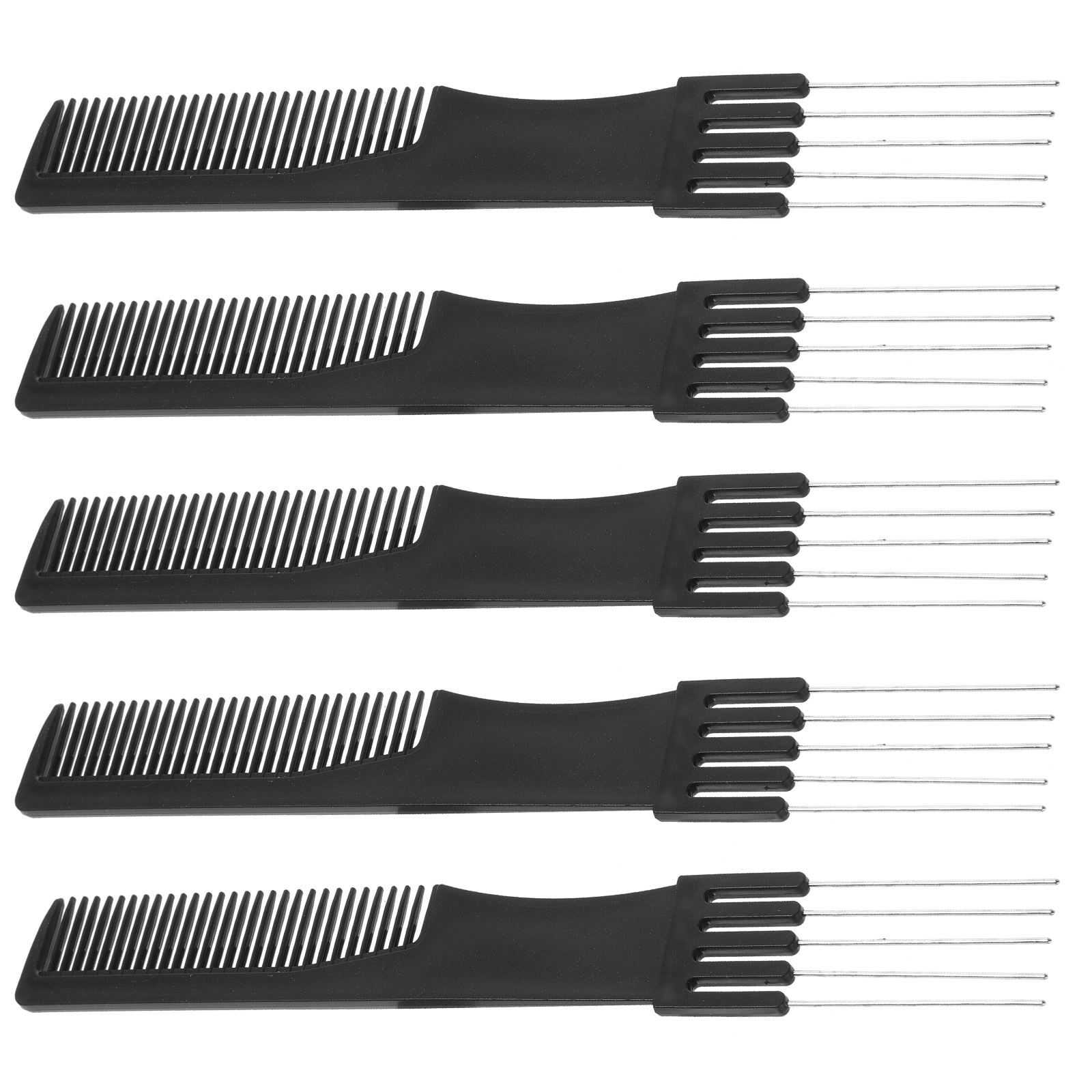 LEORX Professional Hair Comb with Metal Hair Pick 2 in 1 Design for ...