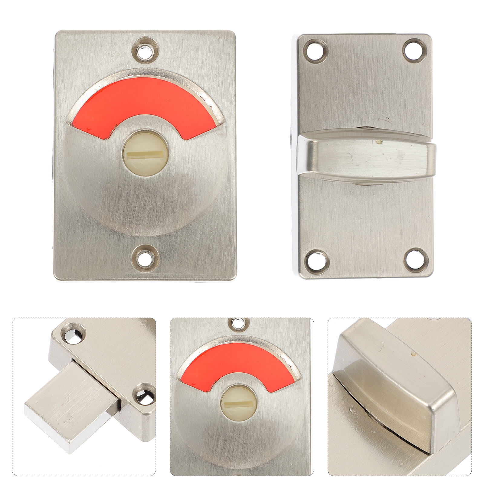 LEORX Public Toilet Indicator Bolt Silver Stainless Steel 1Pack ...