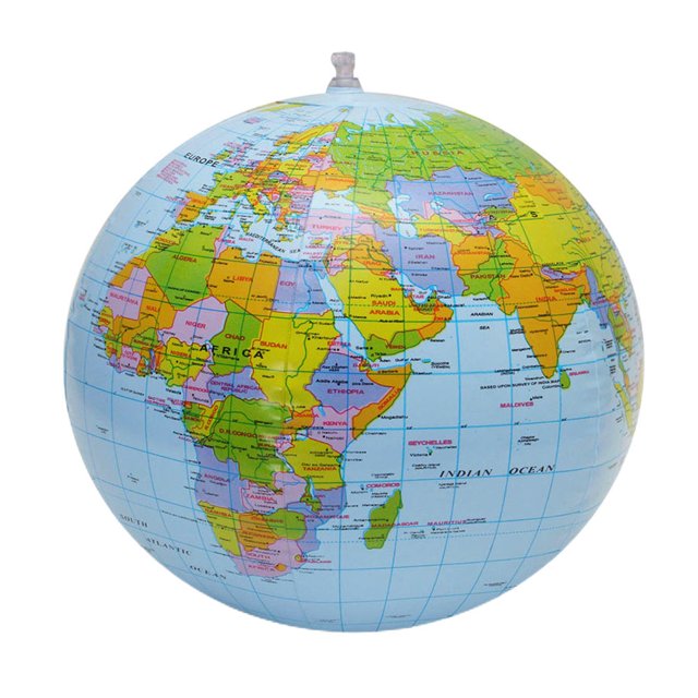 LEORX Pvc Inflatable Beach Ball Globe Play Parties And Outdoor Fun Easy ...