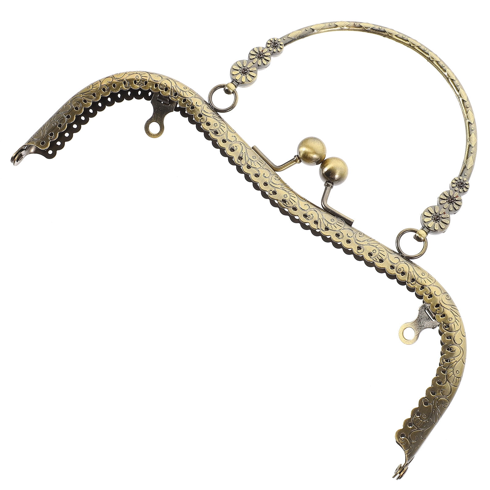 LEORX Retro Arch Purse Frame Clutch Lock for Bag Making Craft Dark ...