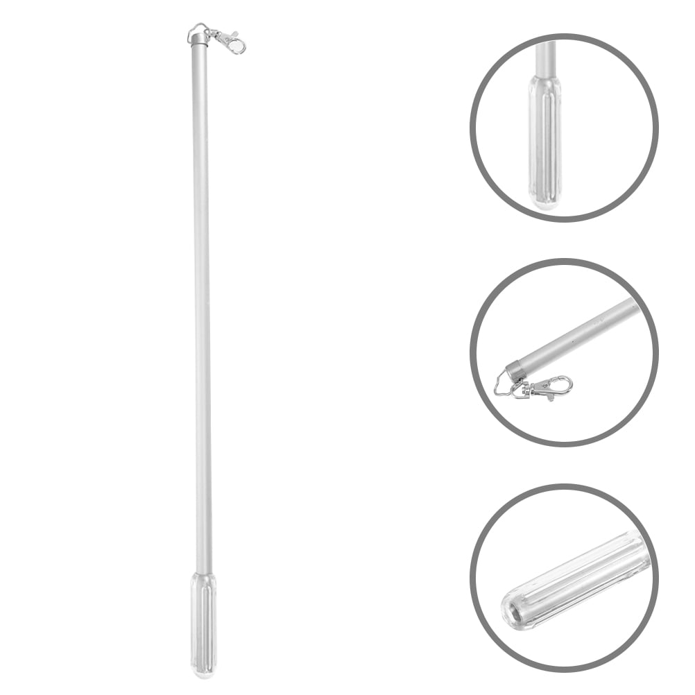 LEORX Silver Curtain Pull Rod Wand for Blinds Manual Push Pull Design ...