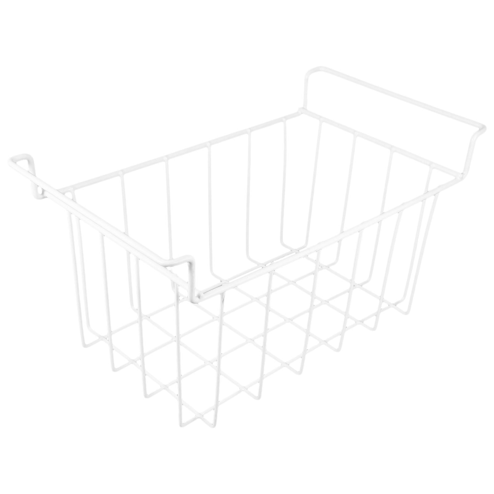 LEORX Space-Saving Freezer Basket Cold Storage Container Iron White ...