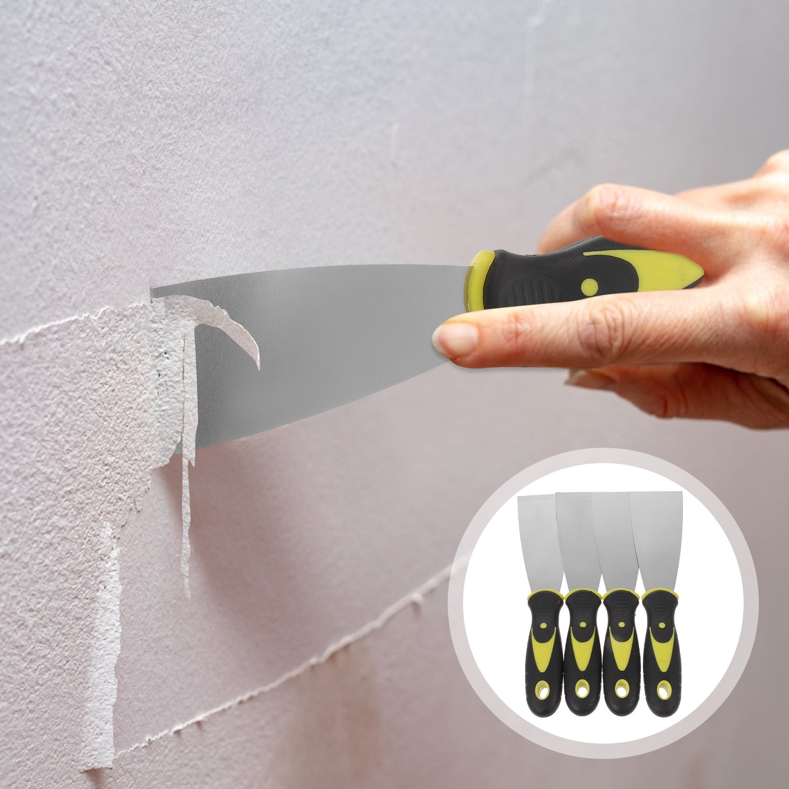 LEORX Spackling Tools Wallpaper Remover Stainless Steel Putty ...