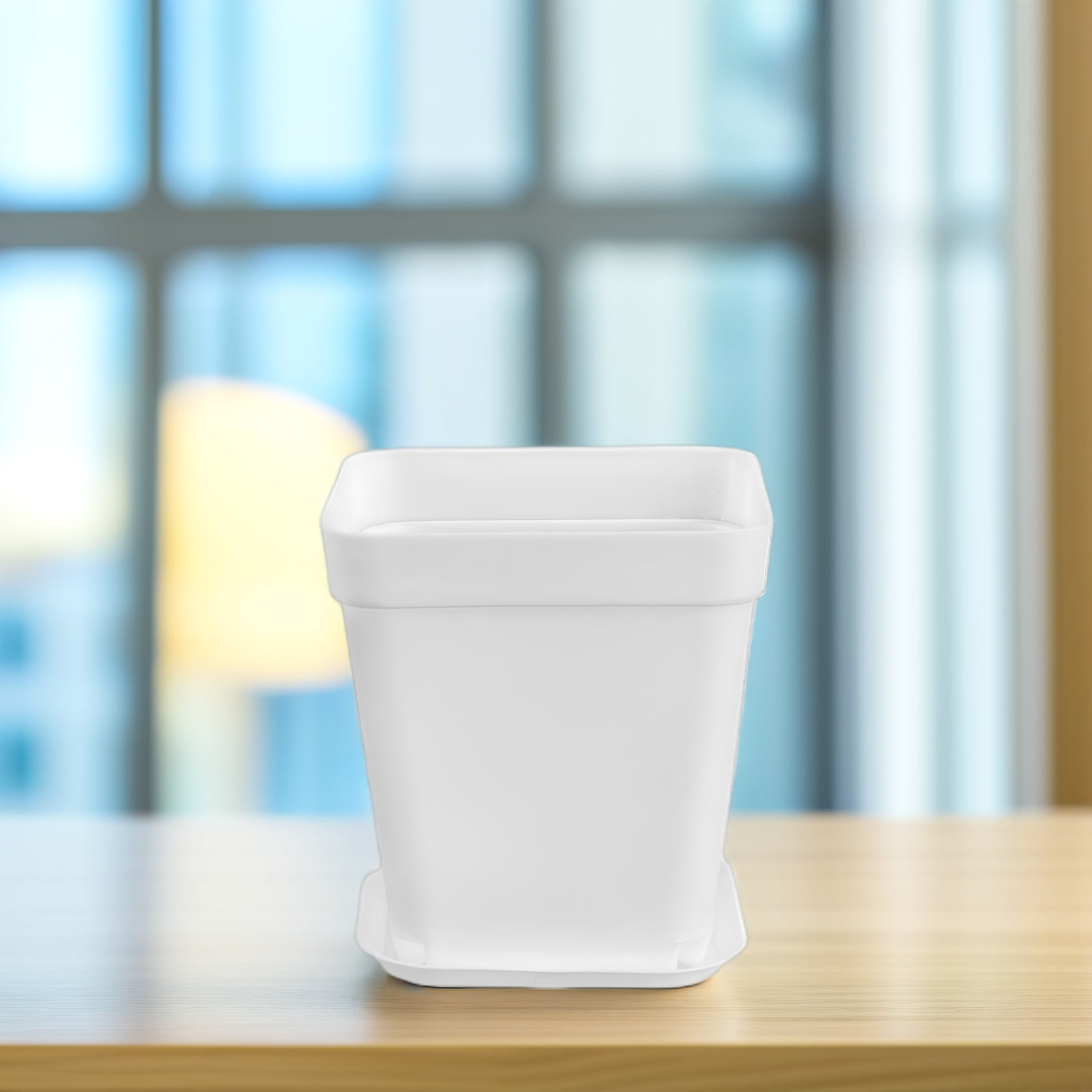 LEORX Square Nursery Pots Small Plastic Flower Pots for Baby Shower ...