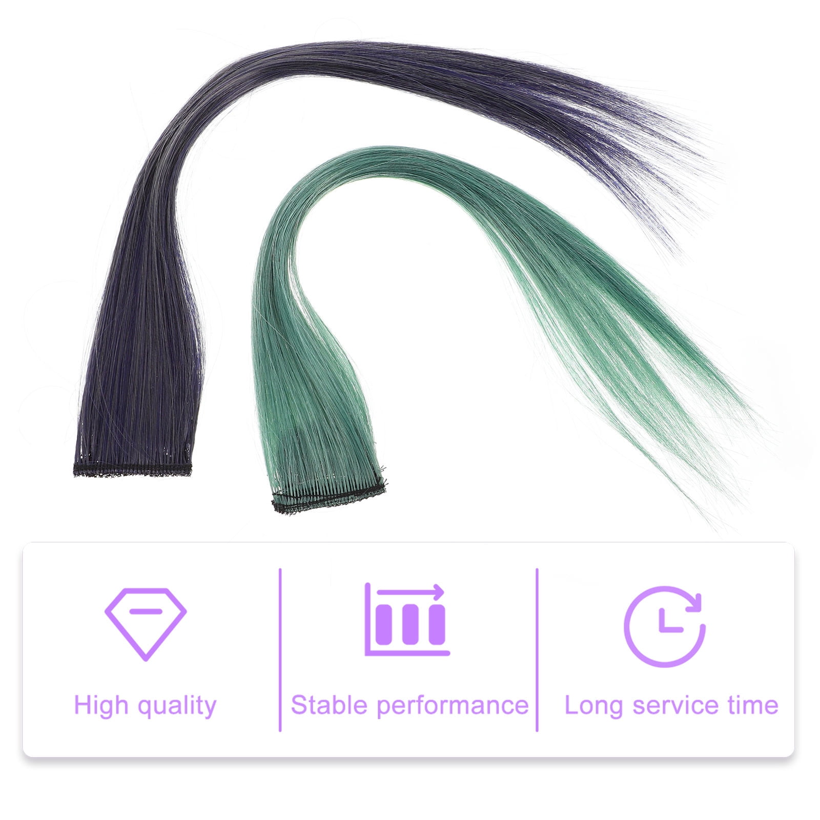 LEORX Synthetic Hair Extensions for Women Assorted Color Easy to Attach ...