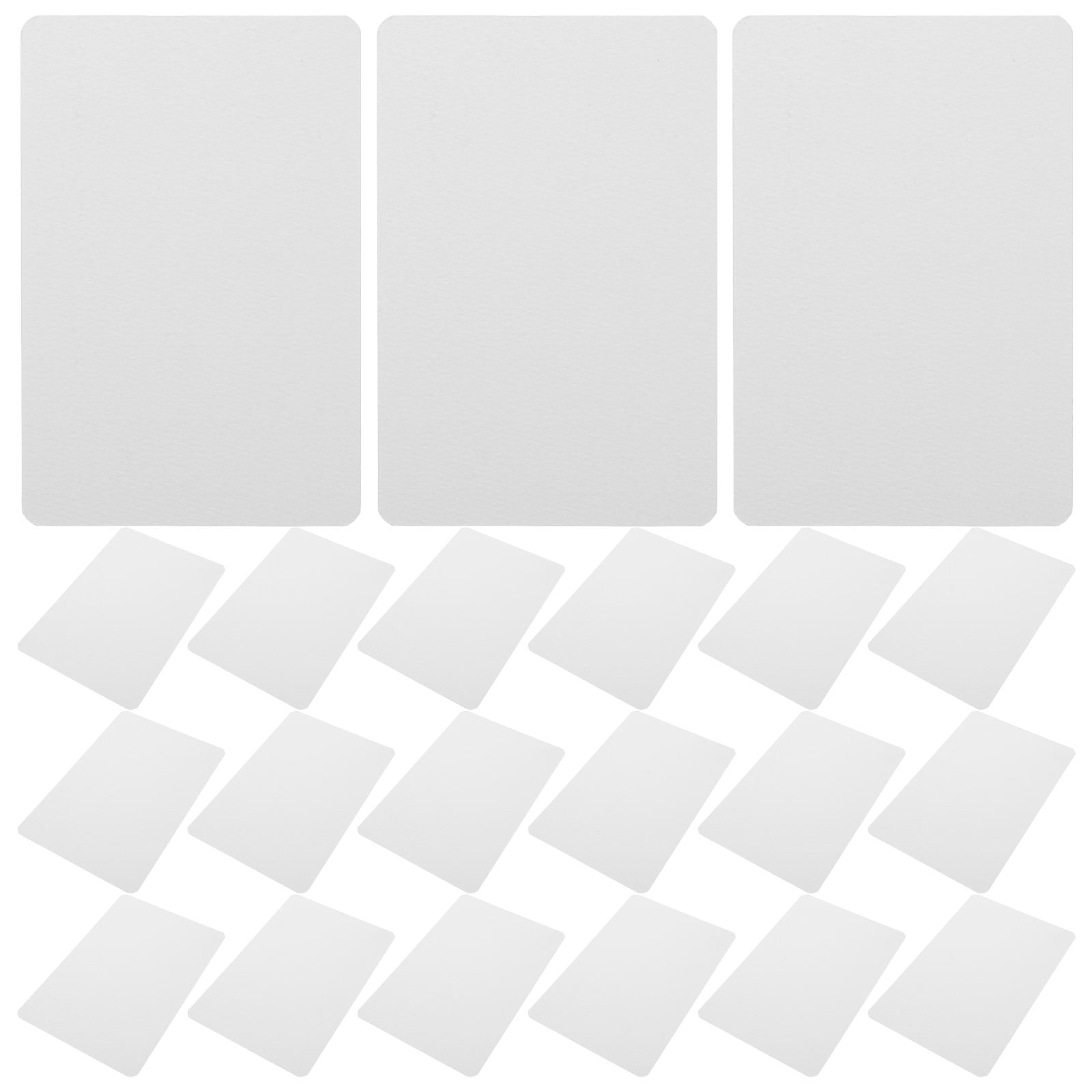 LEORX Thick Watercolor Cardstock 25Pcs White Wood Pulp for Creative ...