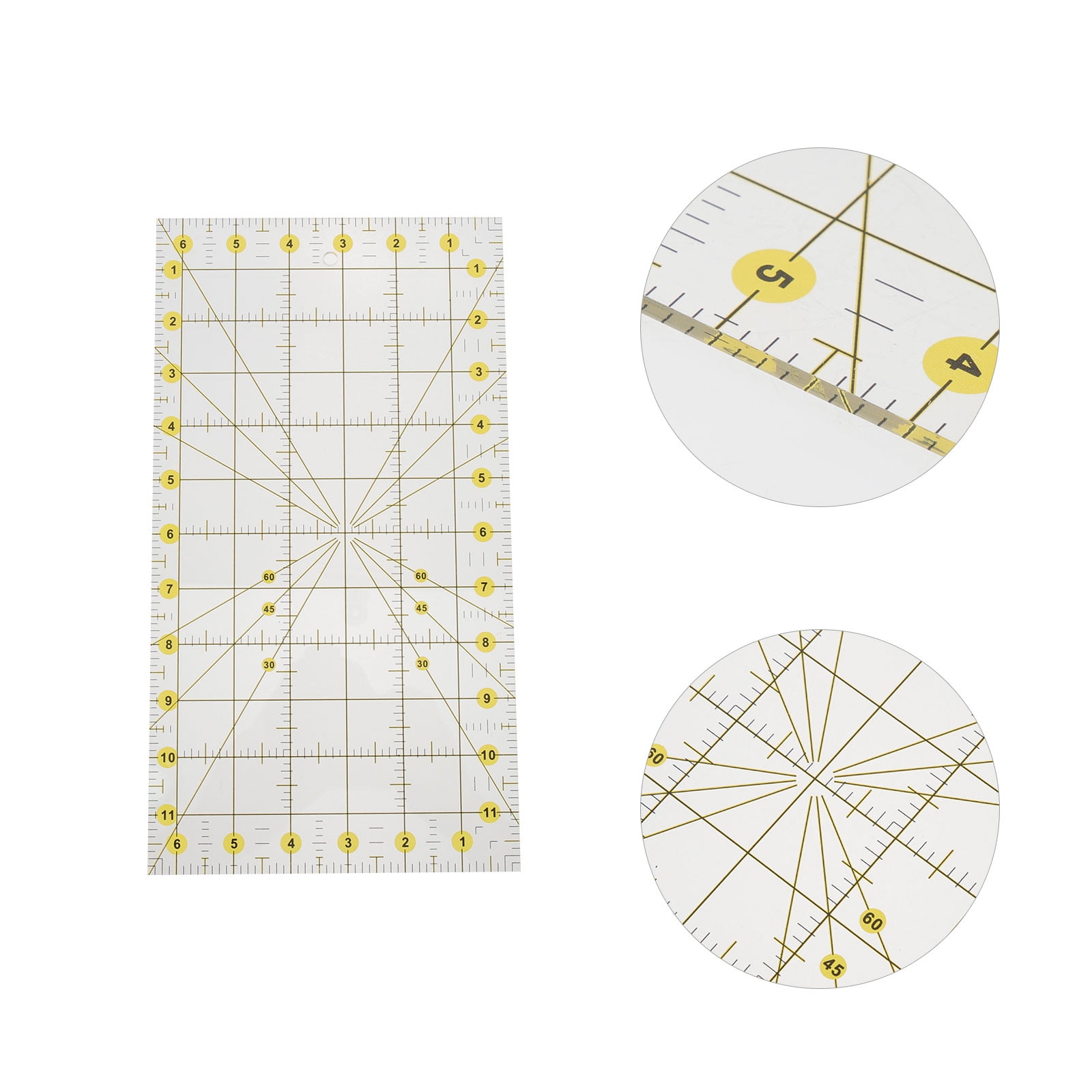 LEORX Transparent Acrylic Patchwork Ruler for Clothing Design and ...