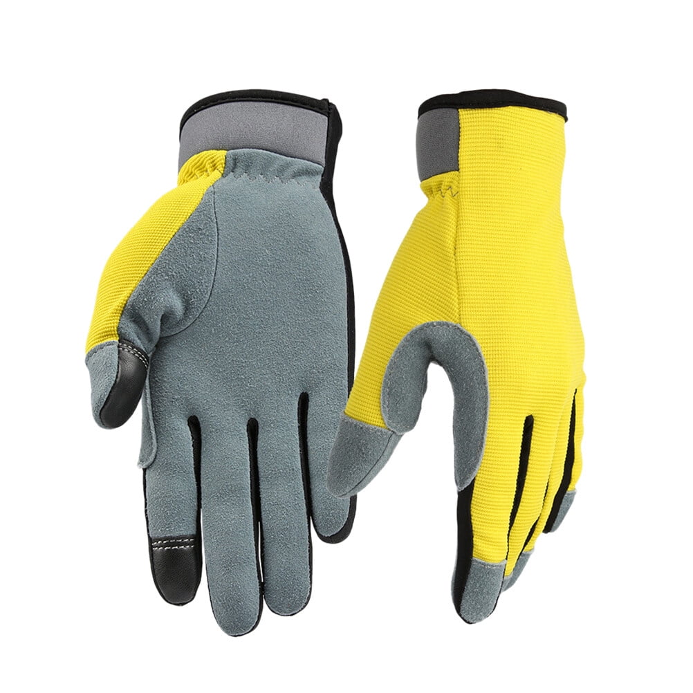 LEORX Utility Work Gloves for Men in Leather for Automotive Repairment ...