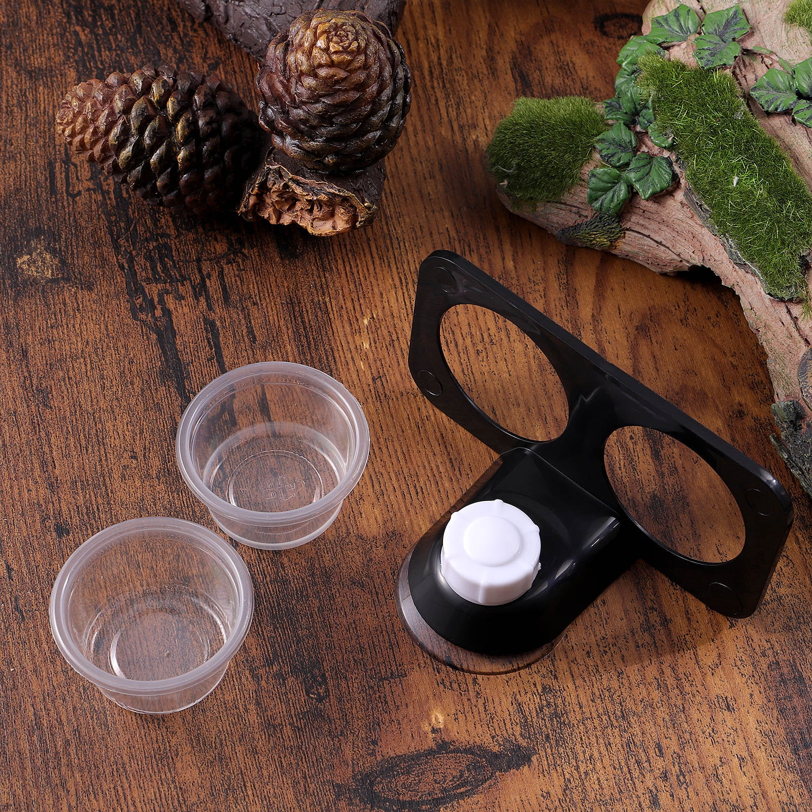 LEORX Water and Food Container Reptile Feeding Bowl Dish Large Reptiles ...