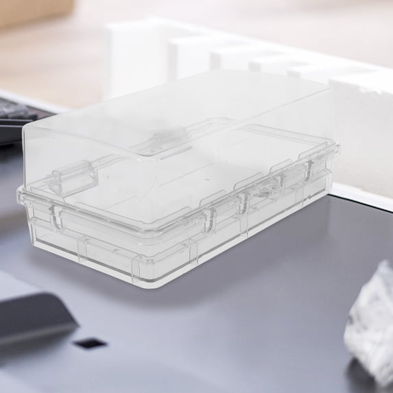 LEORX Plastic Electrical Box Transparent 1Pack 10.2x6.5x3.9in - Walmart.com