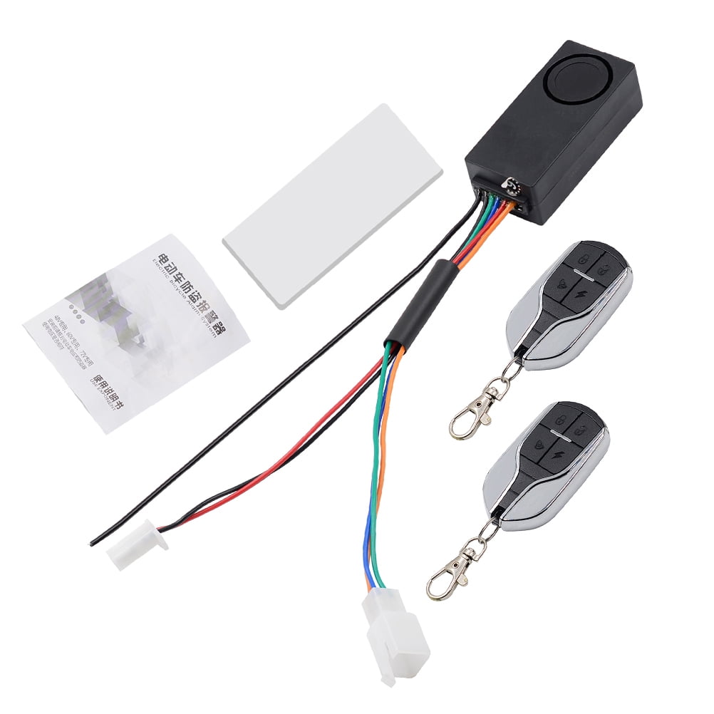 LEORX Wireless Alarm Electric Car Anti-Theft Alarm System Black Plastic ...