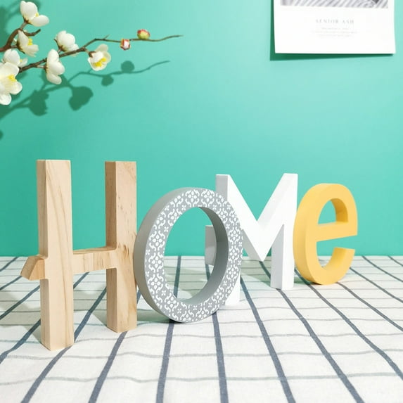 LEORX Wooden Letter Decoration for Stylish Desktop Decor for ...