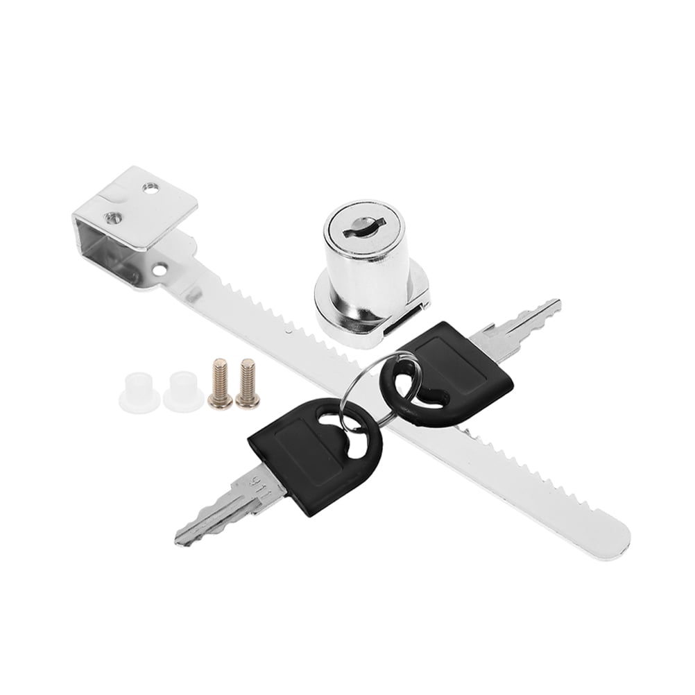 LEORX Zinc Alloy Sliding Glass Door Lock with Keyed Cabinet Locks 1Set ...