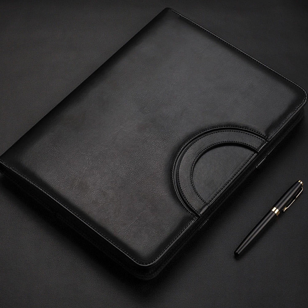 LEORX interview folder for men Portfolio Case in Black for Professional ...
