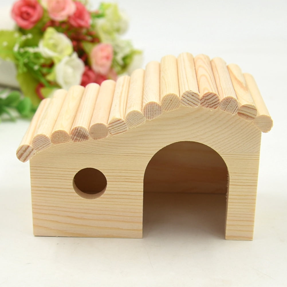 LEORX pet hut habitats Solid Wood Moveable Play House Light Yellow for ...