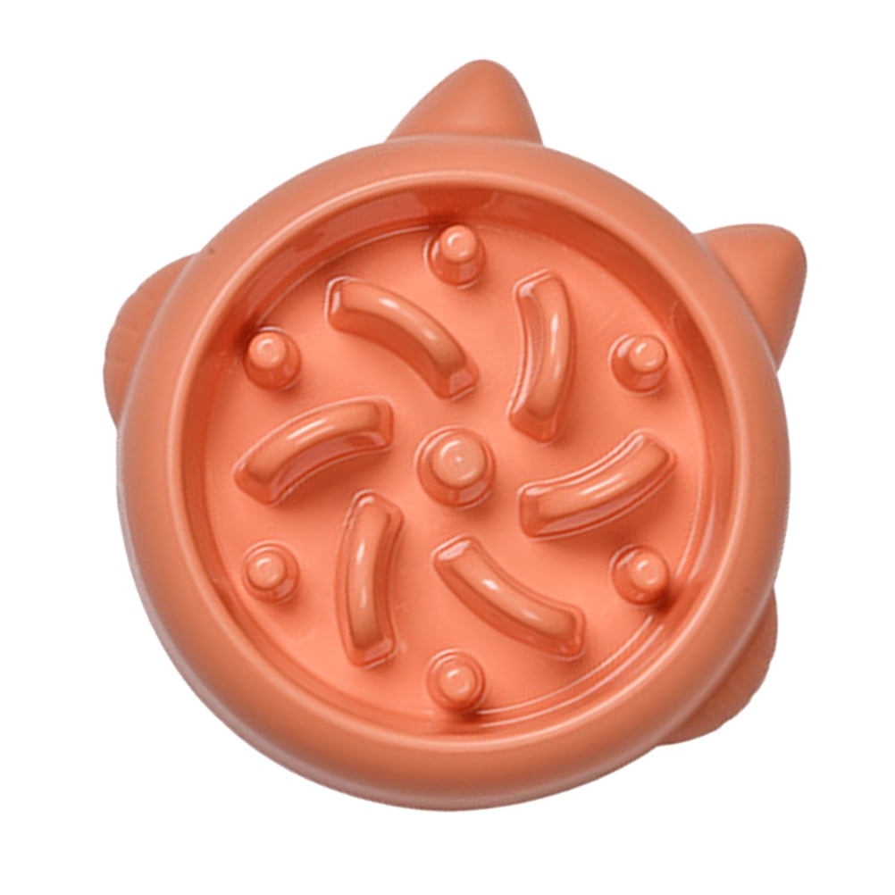 LEORX Pet Intelligence Slow Food Plate Orange 1Set - Walmart.com