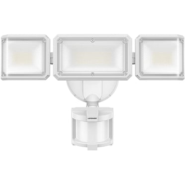 Bronze Integrated LED Motion Sensor Dusk to Dawn 3-Head Outdoor ...
