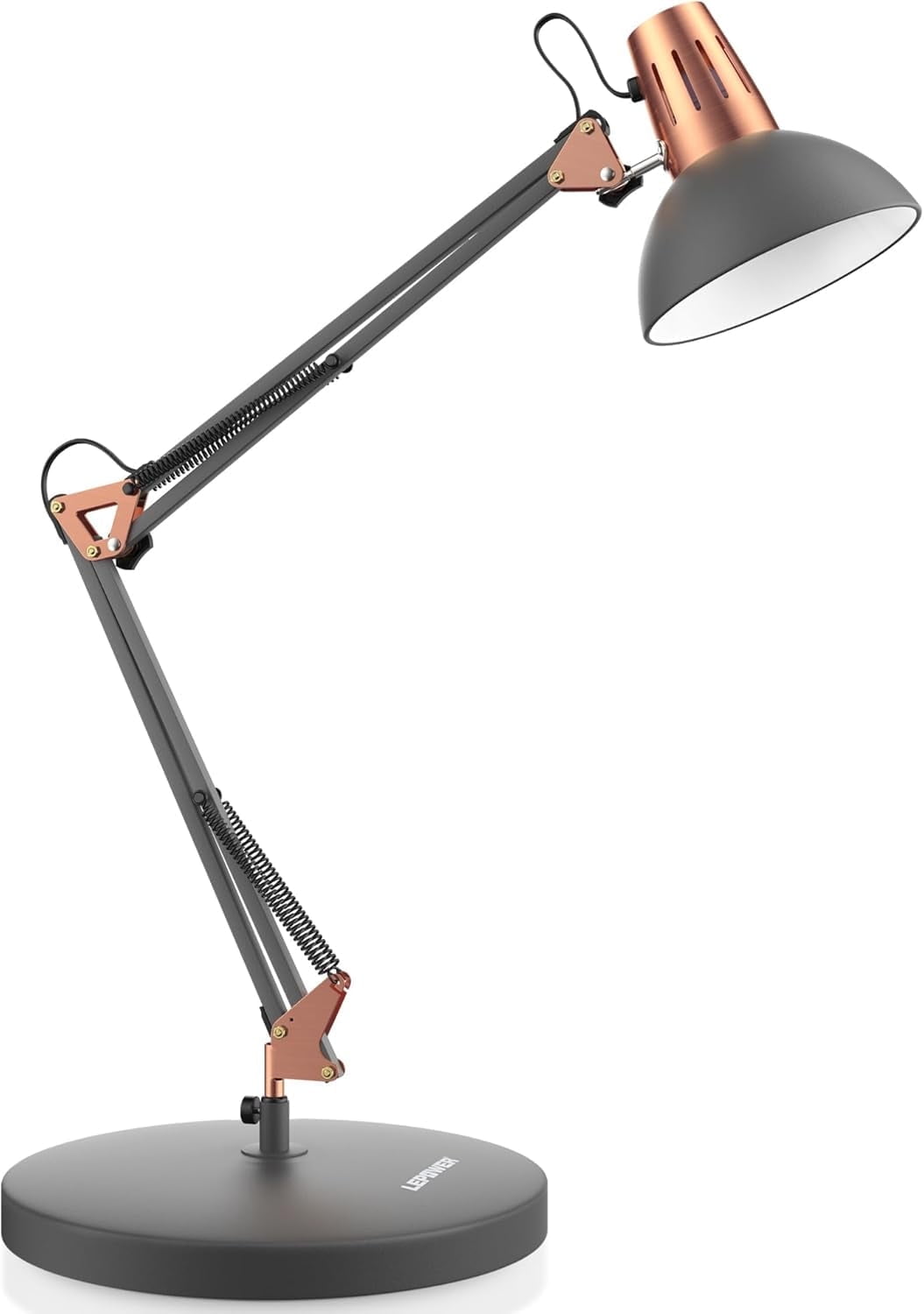 Lepower Metal Desk Lamp, Adjustable Goose Neck Architect Table Lamp ...