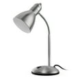 Lepower Metal Desk Lamp, Adjustable Gooseneck, E26 Base, Silver, 6.69x5 ...