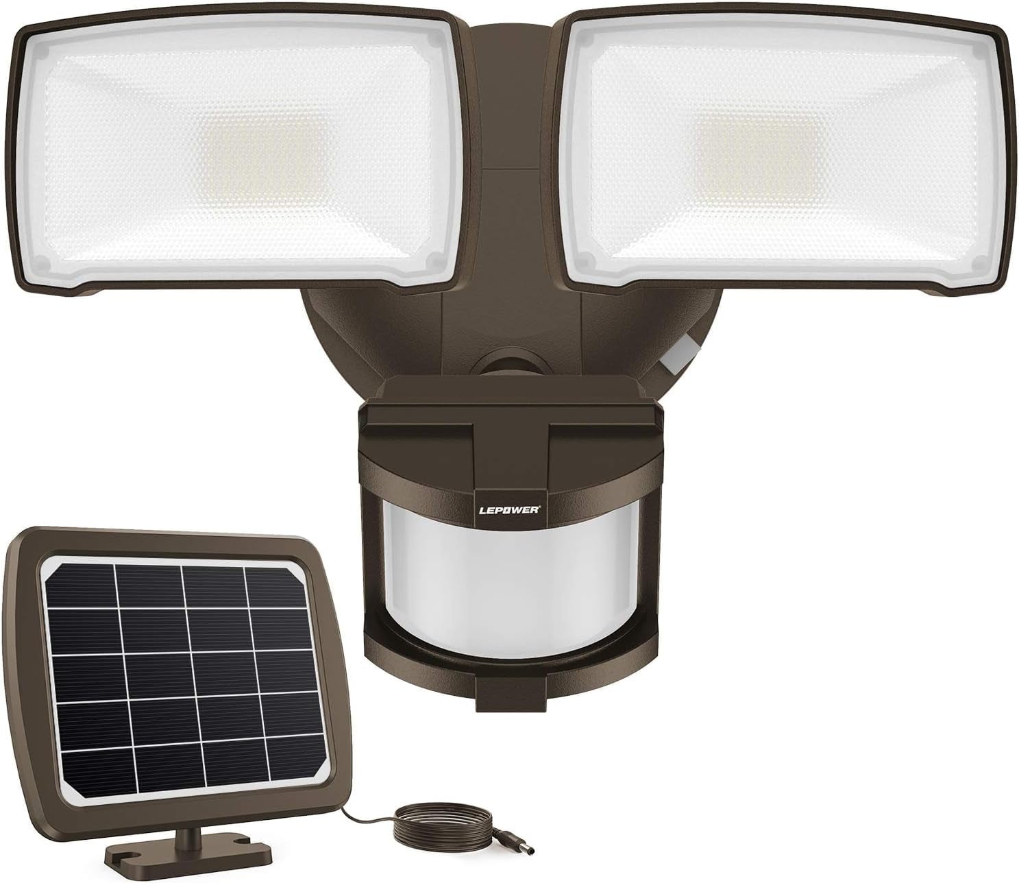 LEPOWER Security Lights Outdoor, 1000LM Solar Motion Sensor Light ...