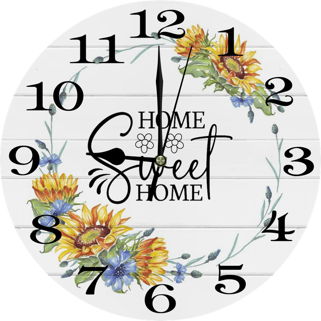 LERJIMUX 10 Inch Decorative Wall Clock Arabic Numeral Wall Clocks ...