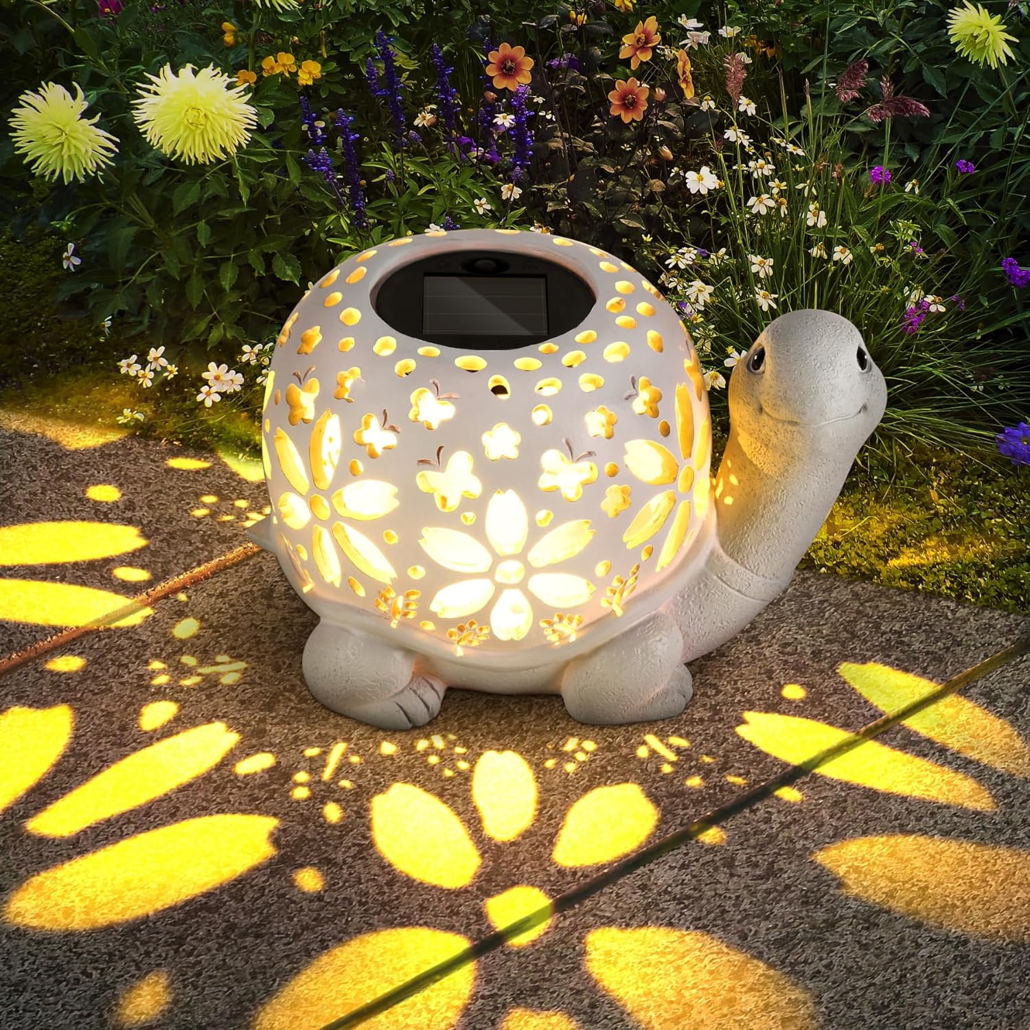 LESES Solar Turtle Lantern, Waterproof LED Garden Light, Decorative ...
