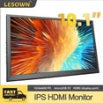 LESOWN 10 inch Portable Monitor HDMI Full HD Computer 1024x600 mini IPS ...
