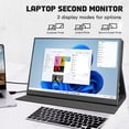 LESOWN 144Hz 2.5K 14 Inch Portable Monitor LCD Second Screen 2560x1600 ...