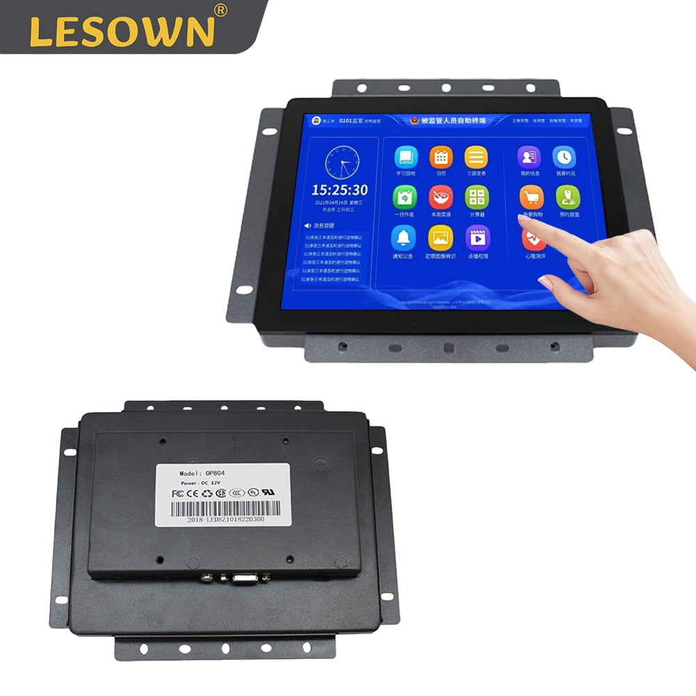 LESOWN Industrial Monitor 1024x768 8 inch Multi-points Touch Sunlight ...