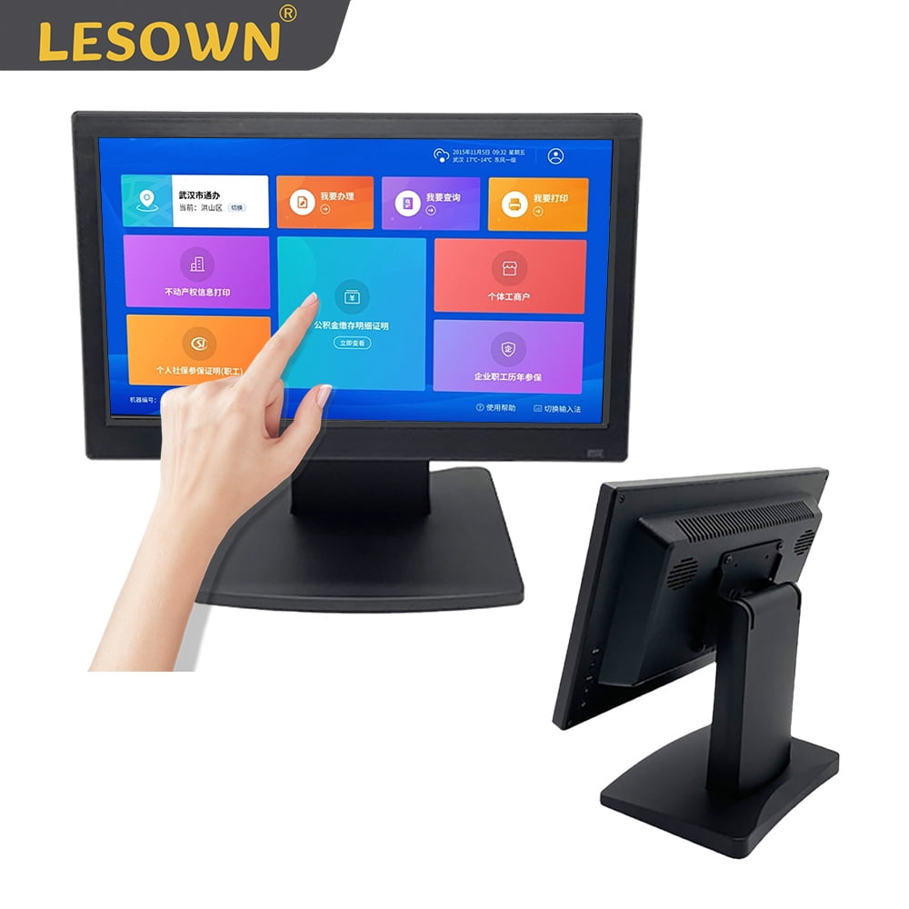 LESOWN Small IPS Industrial LCD Monitor 11.6 inch 1366x768 VGA ...