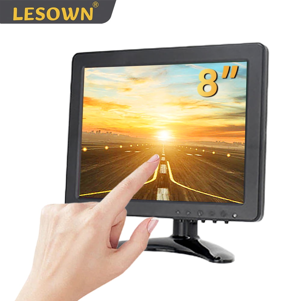 LESOWN Small IPS Monitor 8 inch 1024x768 HD External Display 4:3 LCD ...