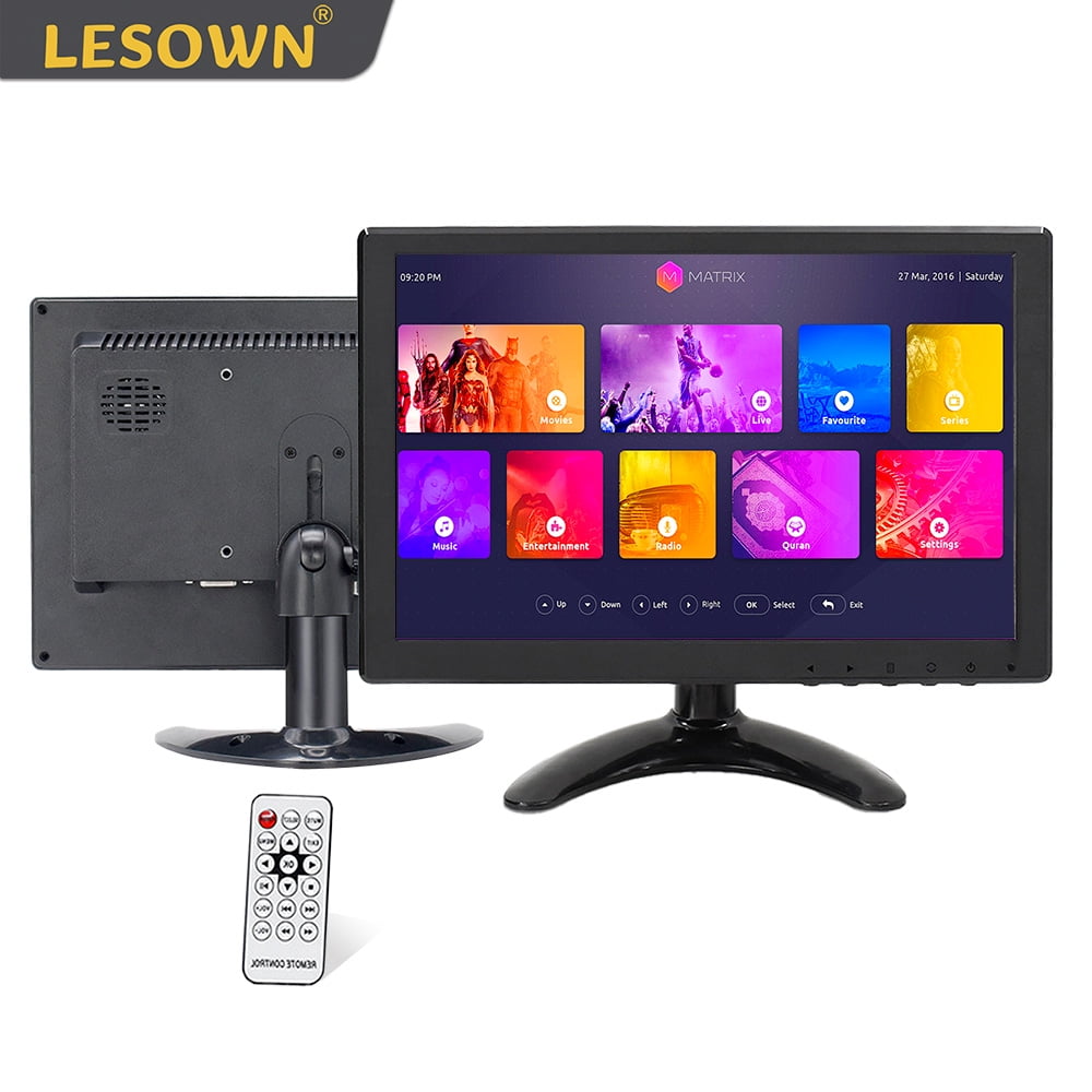 LESOWN VGA HDMI 10.1 inch Touch Screen Small Monitor with Speakers ...