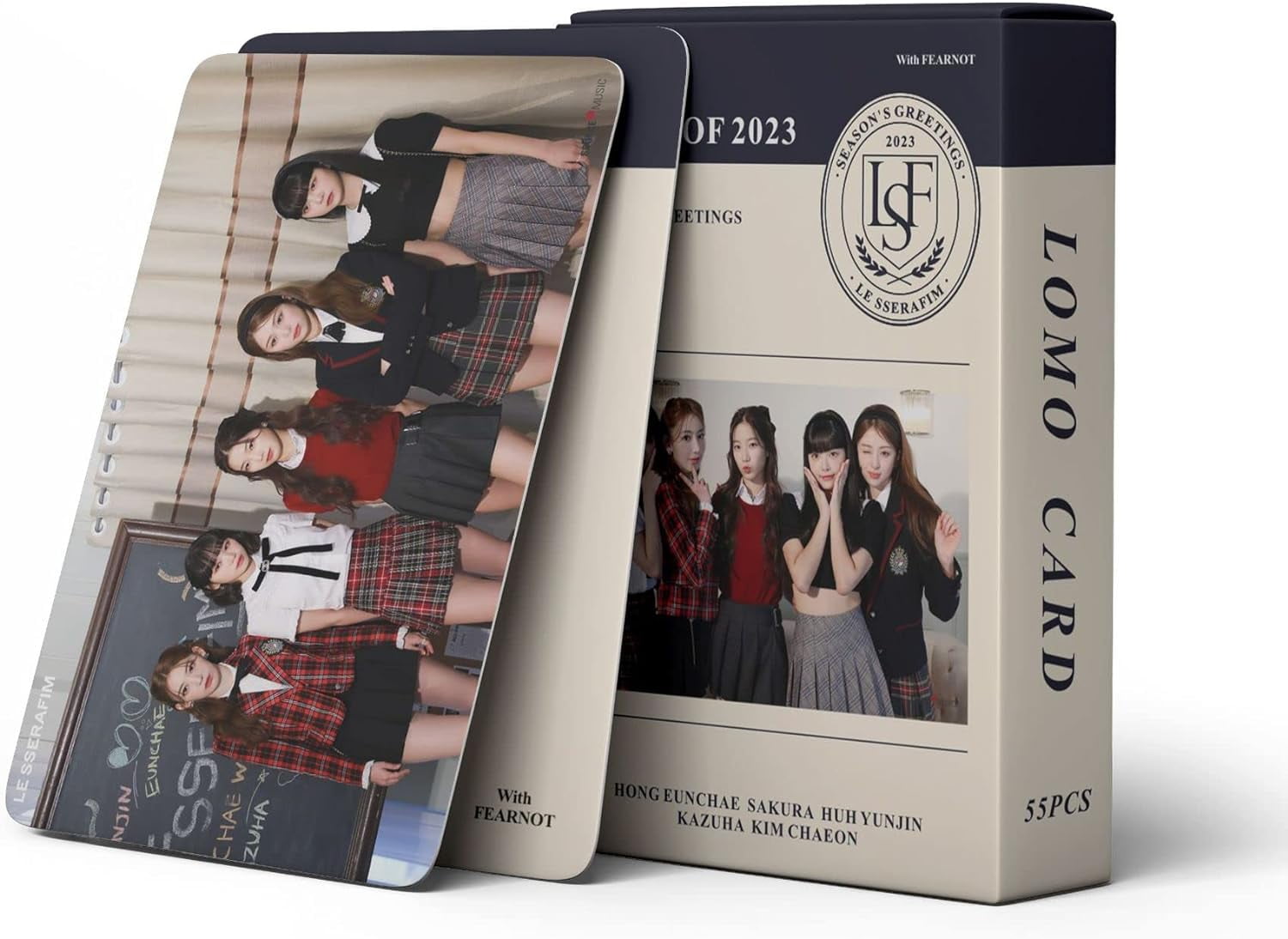 LESSERAFIM Lomo Card Photocards LESSERAFIM 2023 SEASON'S GREETINGS New Album Lomo Card ...