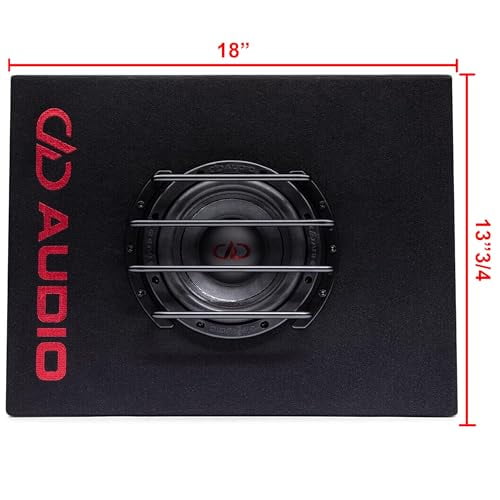 LEST06d 6.5" 500W Shallow Slim Enclosure Box Subwoofer - Walmart.com