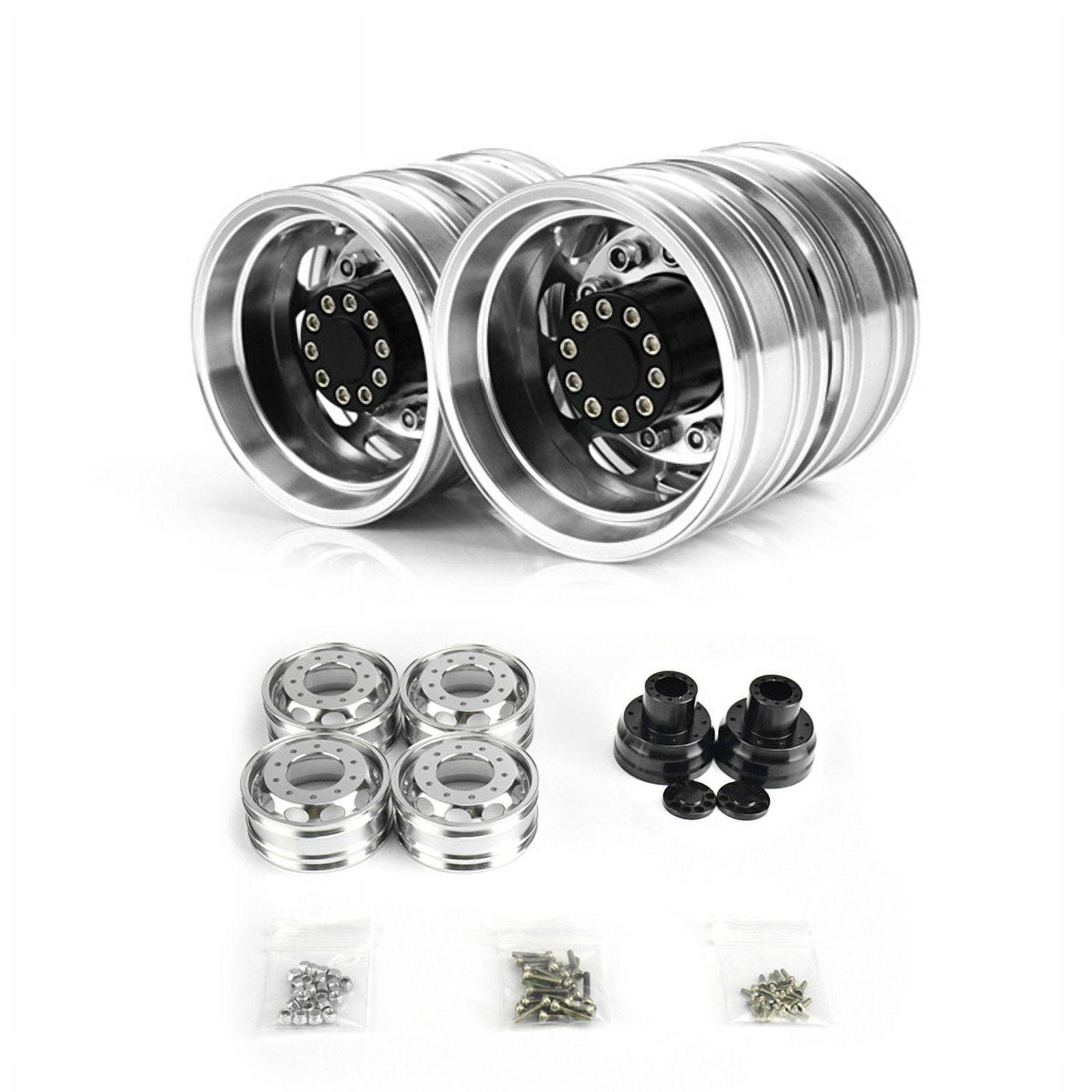LESU Rear Wheel Metal Hub B for 1/14 Tractors Truck TMY RC Car DIY Model - Walmart.com
